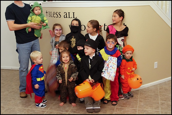 just*imagine*heaven: Life's Journey for a Large Family: Trick or Treat